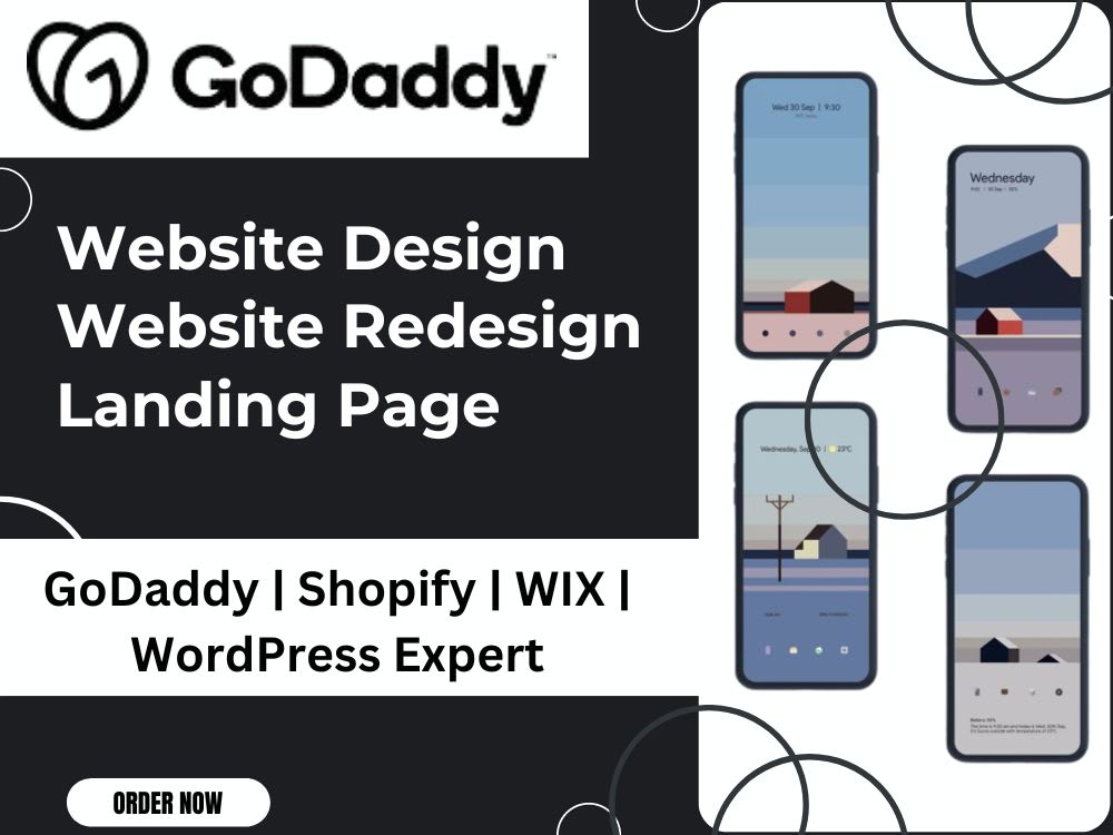 Get GoDaddy website design/Redesign | e-commerce website | landing page ...