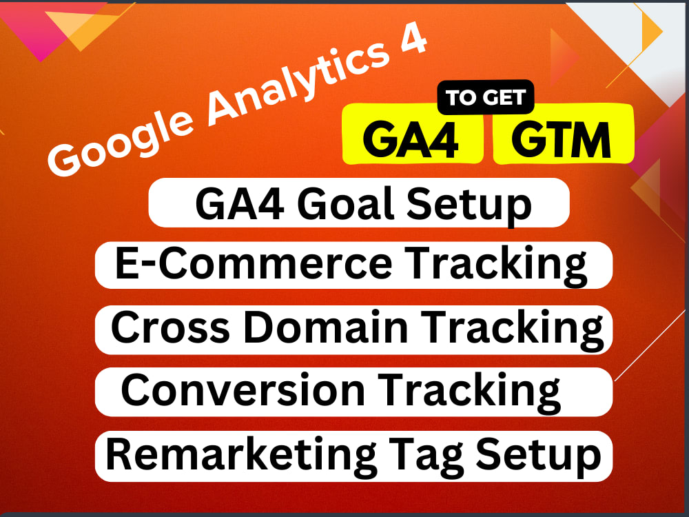 Setup google analytics 4 | GA4 | ga4 ecommerce tracking, Google tag manager | Upwork