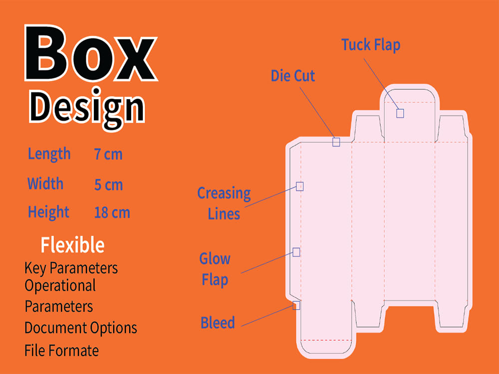 Product packaging die line and box design | Upwork