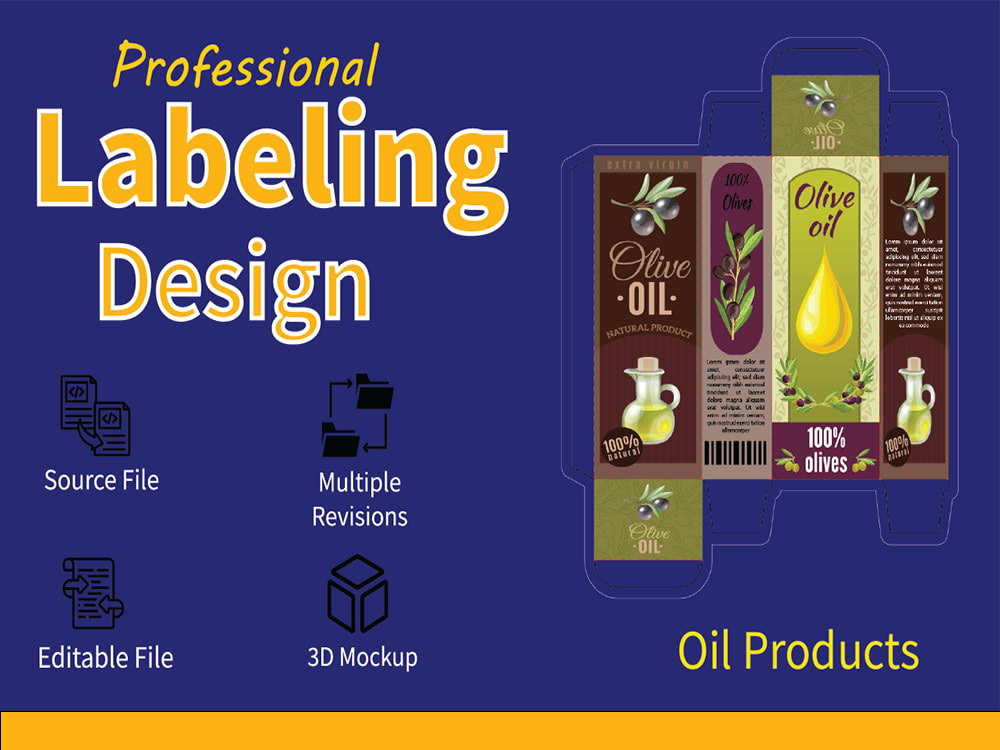 Product packaging die line and box design | Upwork