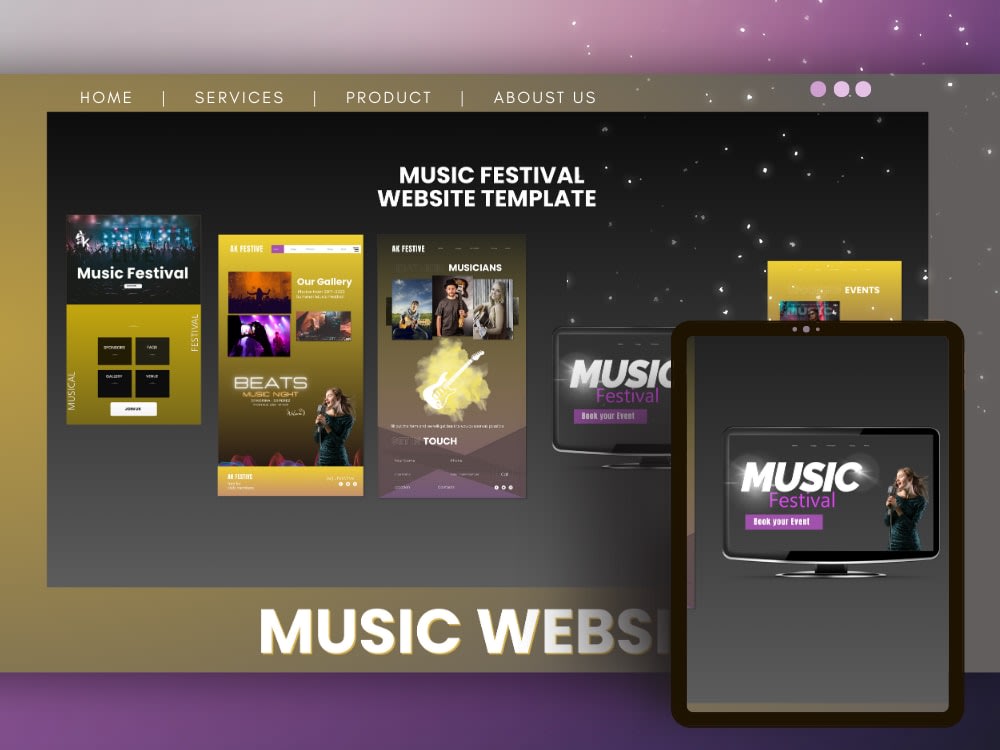 Music Festival Website Design | Upwork