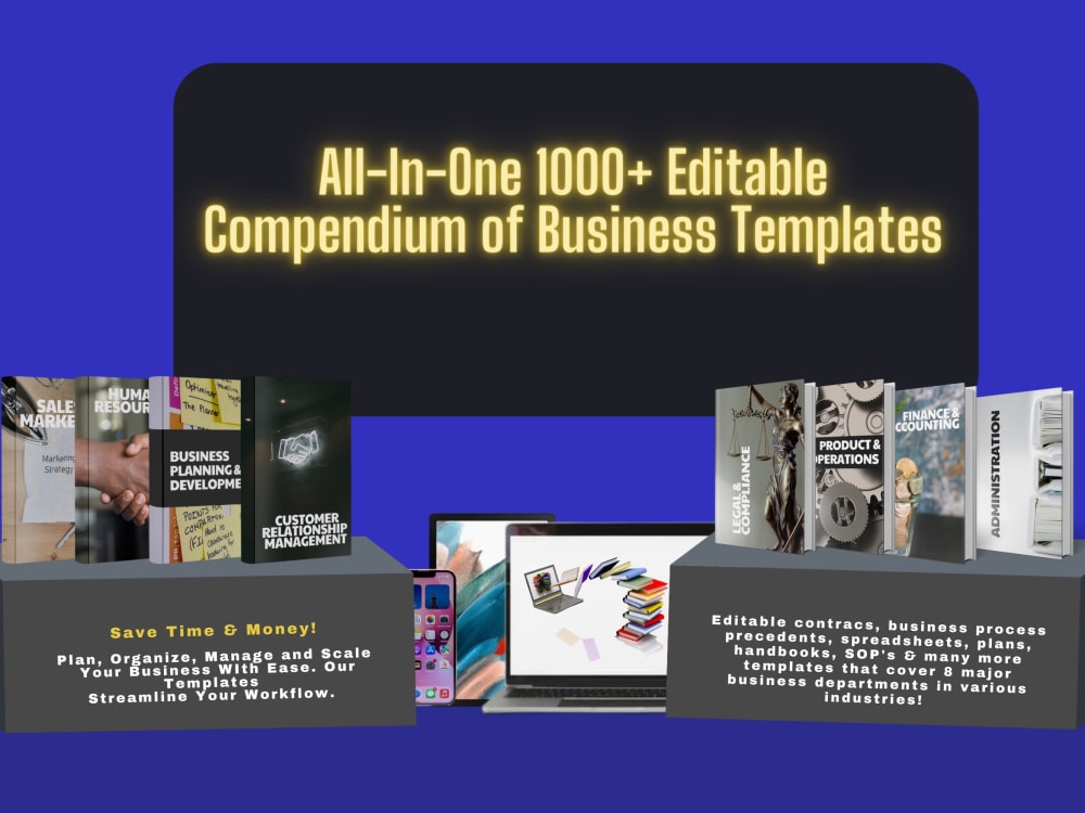 All-In-One 1000+ Editable Compendium of Business Templates (Contracts ...