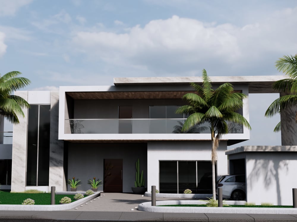A photorealistic exterior render of a building | Upwork