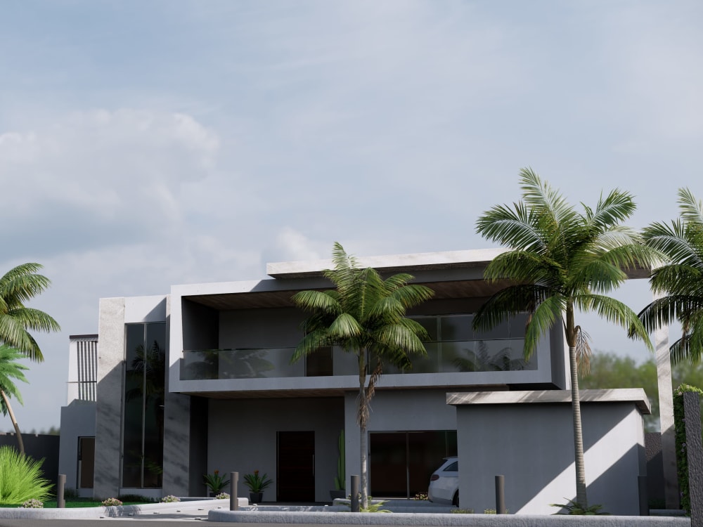 A photorealistic exterior render of a building | Upwork