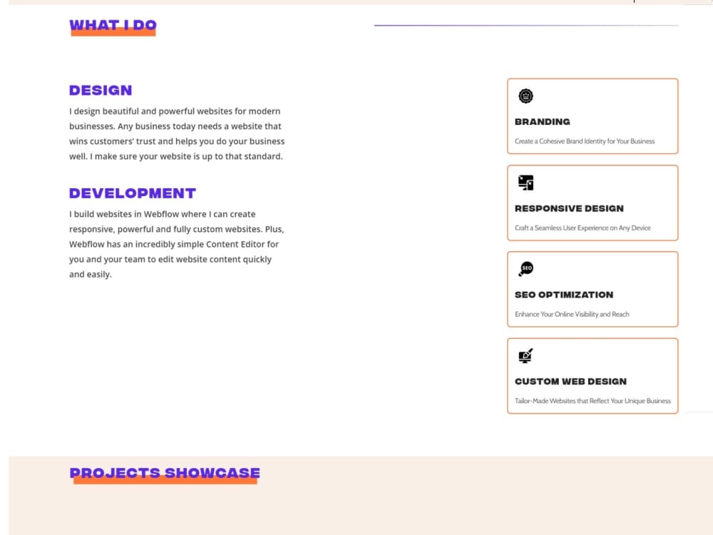 Stunning Portfolio Website made with webflow | Upwork