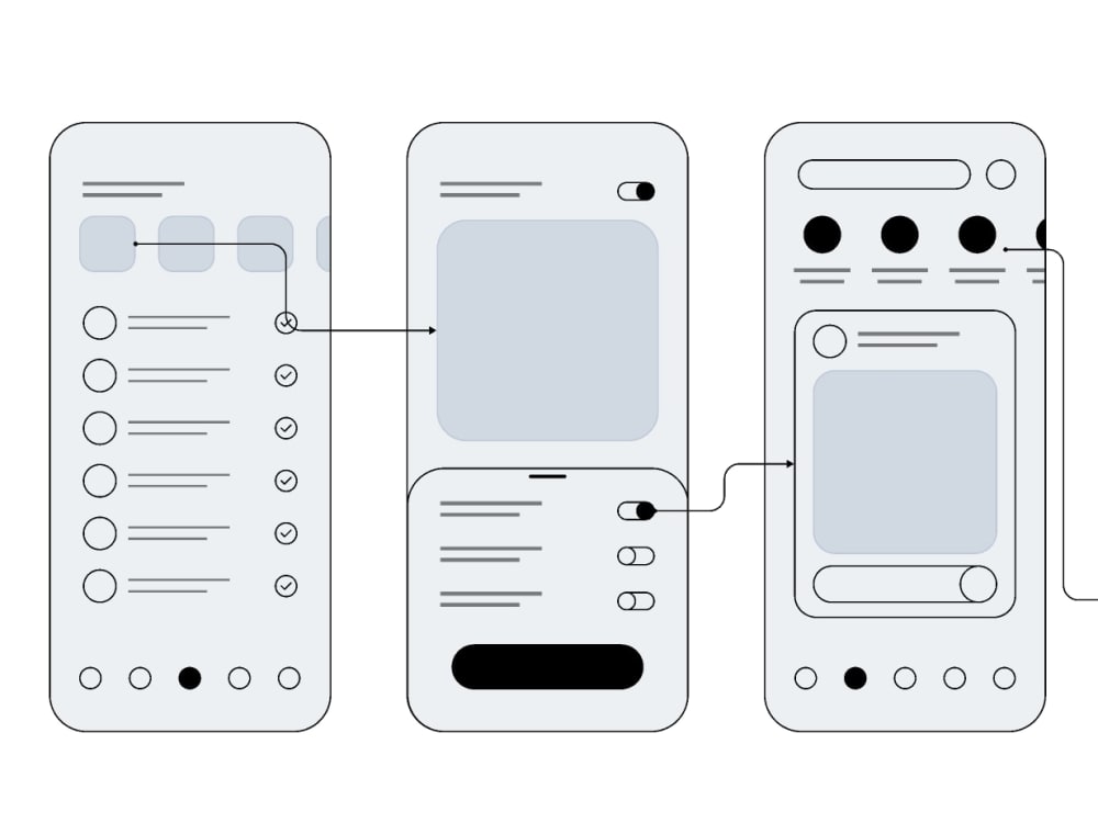 Wireframes for Mobile App with Figma | Upwork