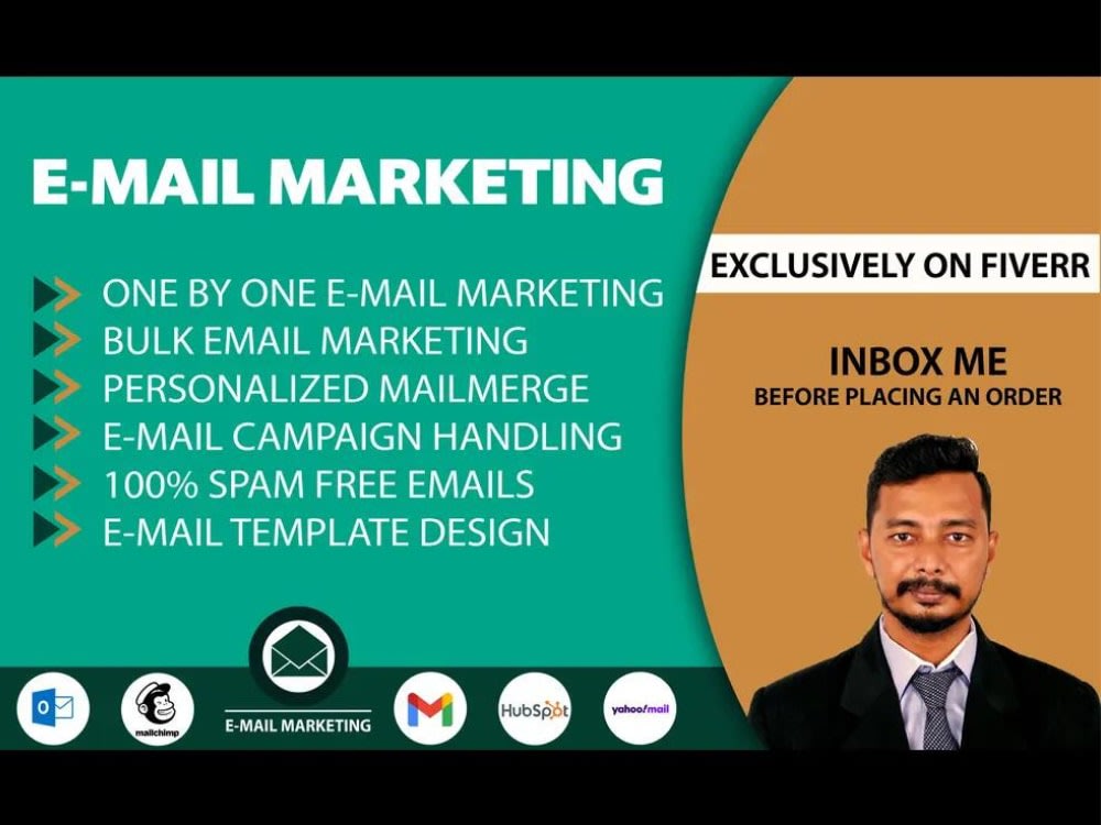 Bulk and send 1by1 emails to professional email marketers | Upwork