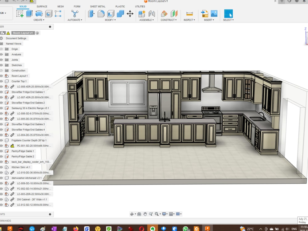 A fusion 360 kitchen library | Upwork