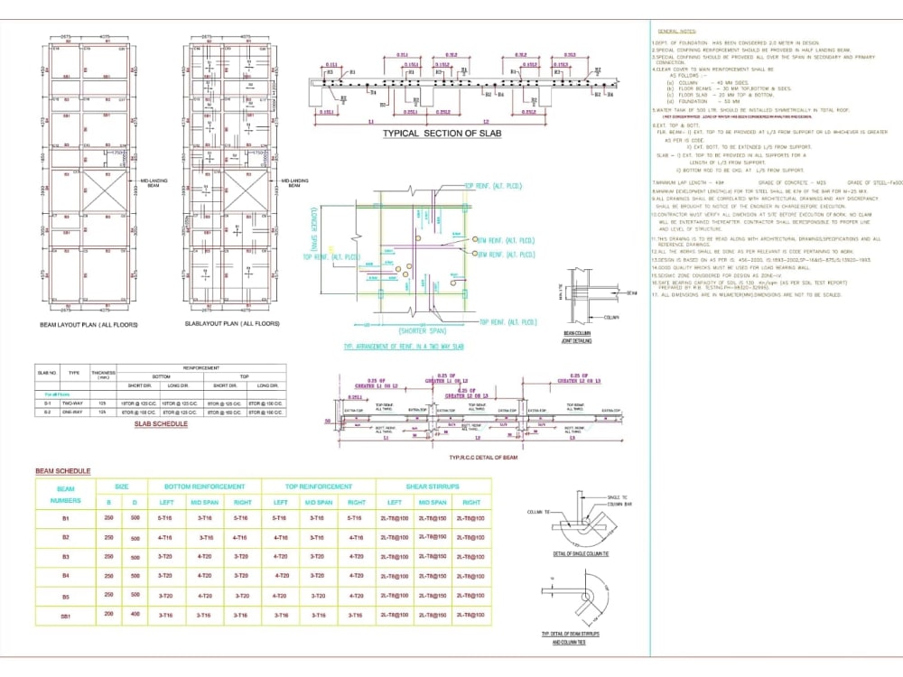Structural sheet of a single-storied building | Upwork