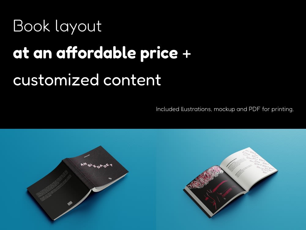 A layout of your preferred book for an affordable price. | Upwork