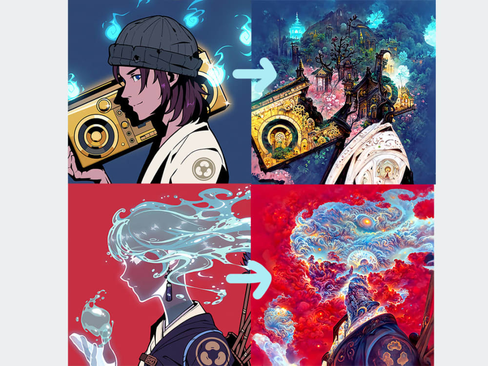 Amazing transformative AI artwork | Upwork