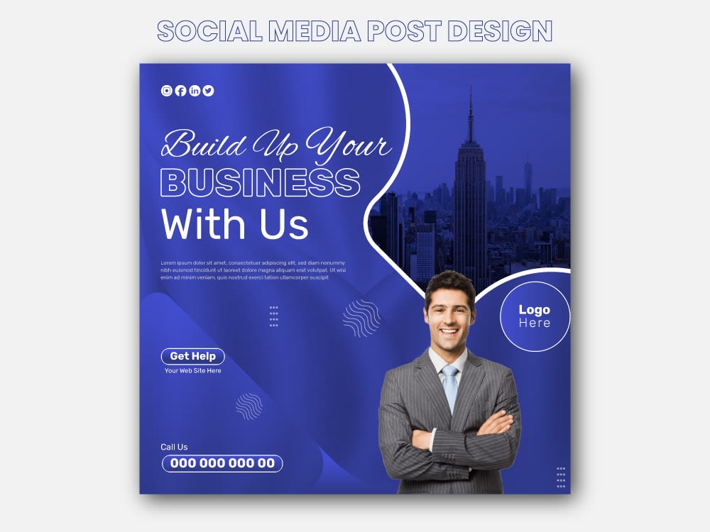 A creative, modern, social media post design | Upwork