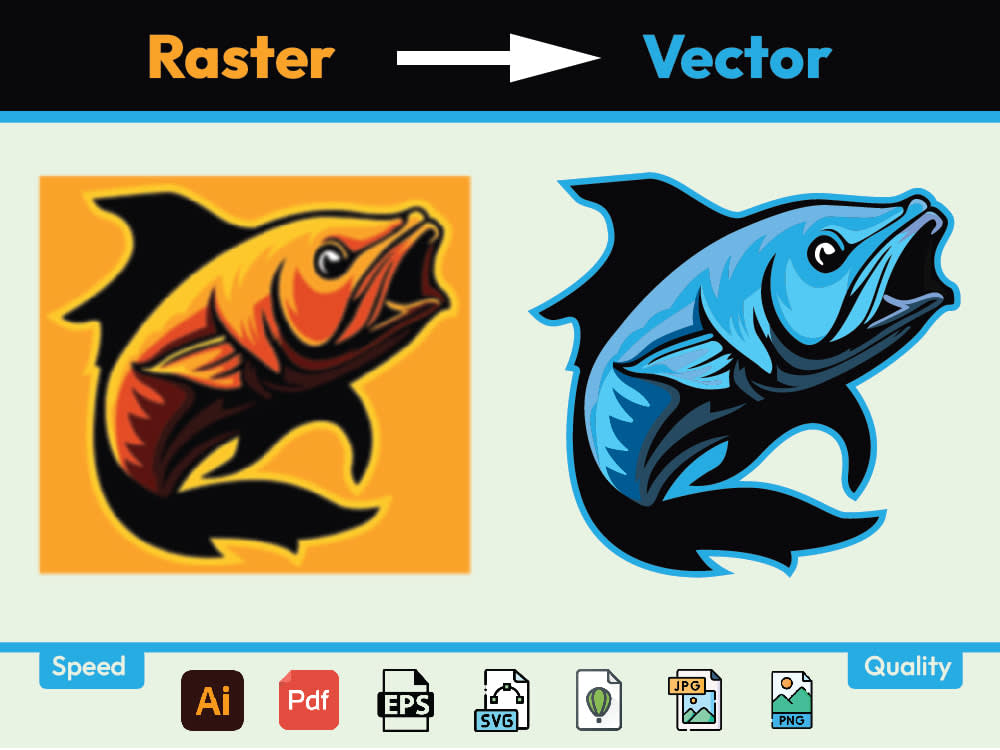 Vector tracing, vectorize image, convert logo to transparent vector | Upwork