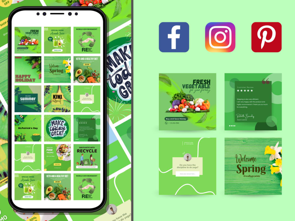 An Aesthetic & Cohesive Layout for Social Media Posts | Upwork