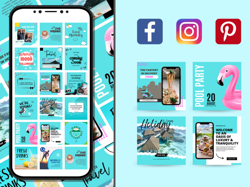 An Aesthetic & Cohesive Layout for Social Media Posts | Upwork