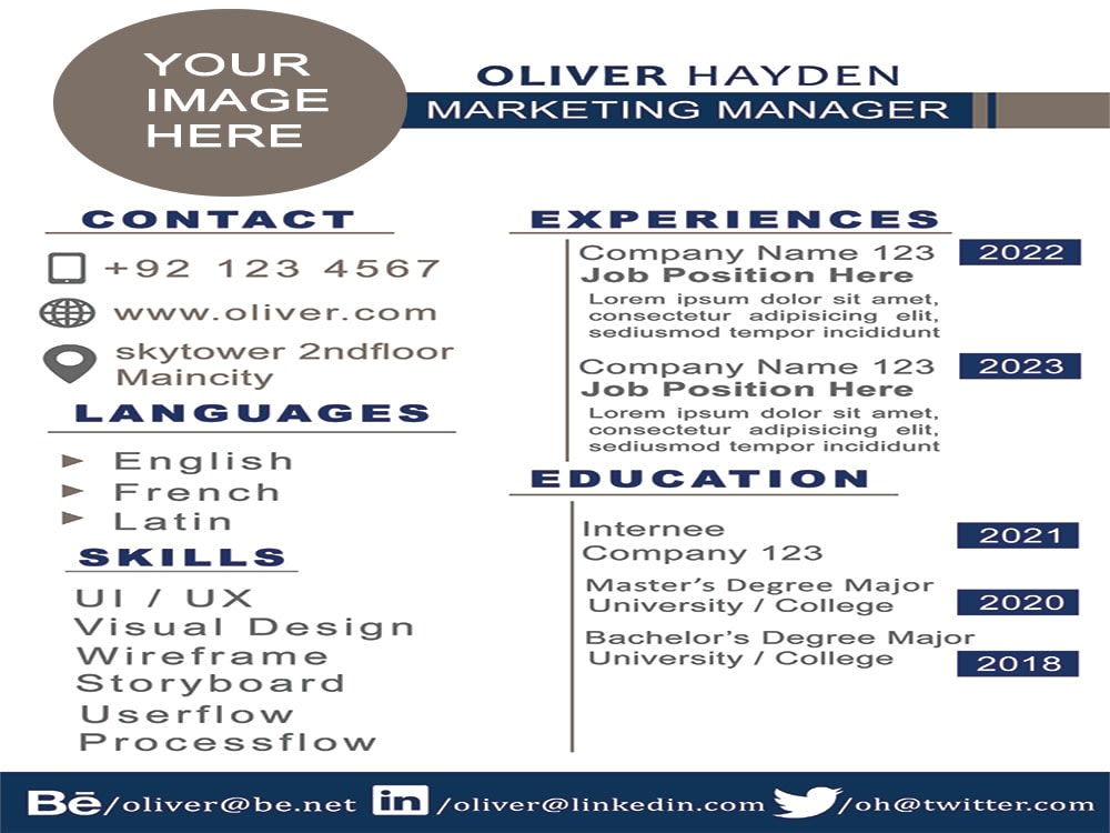 Shortlisted professional print-ready cv and resume designs. | Upwork