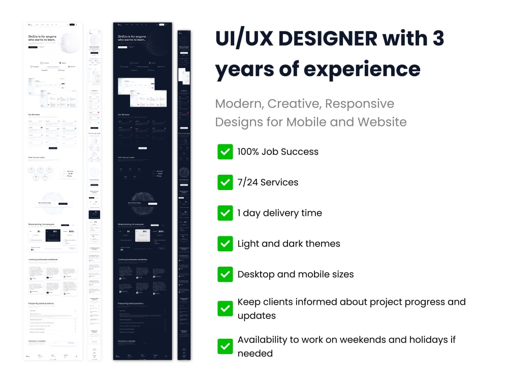 Responsive Website UI/UX Design, Web UI or Landing Page UI Design in Figma | Upwork