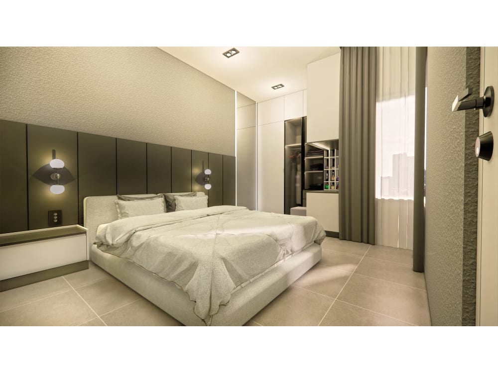 Simple and clean minimalist bedroom design | Upwork