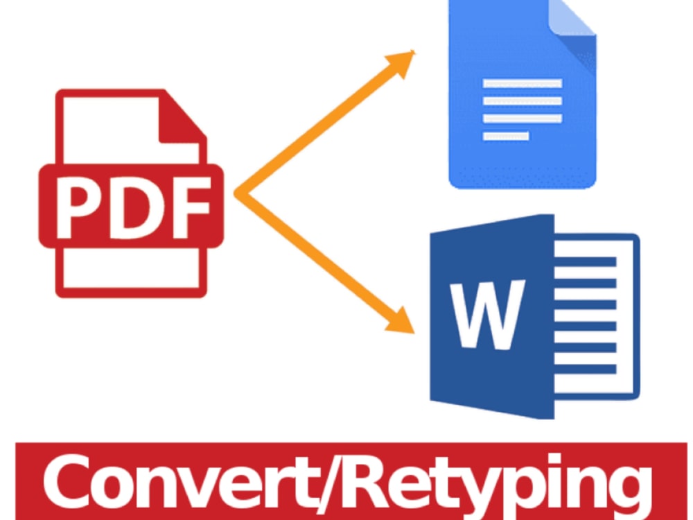Converted/retyped documents to Editable Microsoft word/ Google Doc | Upwork