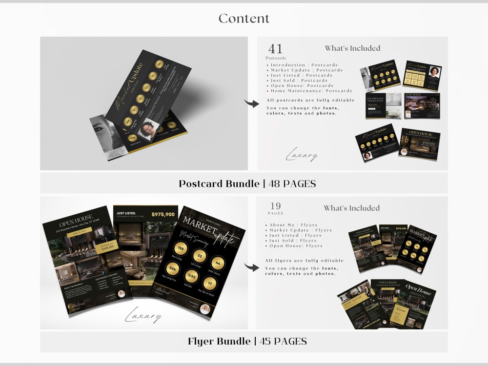 Luxury real estate kit - professional designed in canva | Upwork