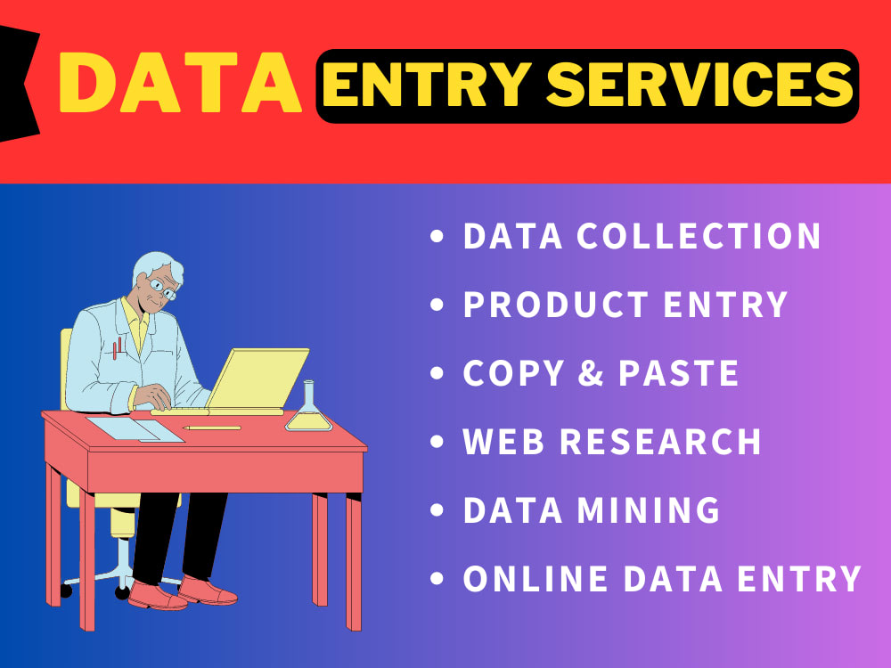 Data entry work for data collection and web research | Upwork
