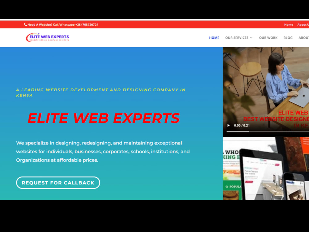 A Fully Functioning Wordpress Website Upwork