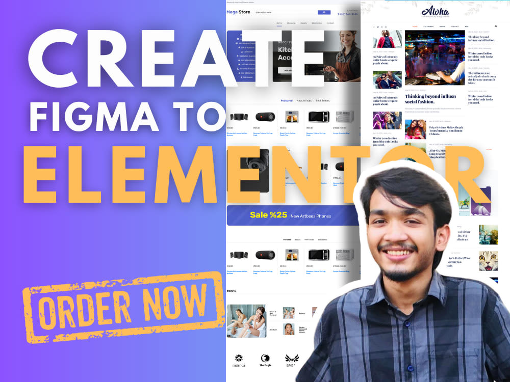 Responsive Figma to Elementor Pro Website | Upwork