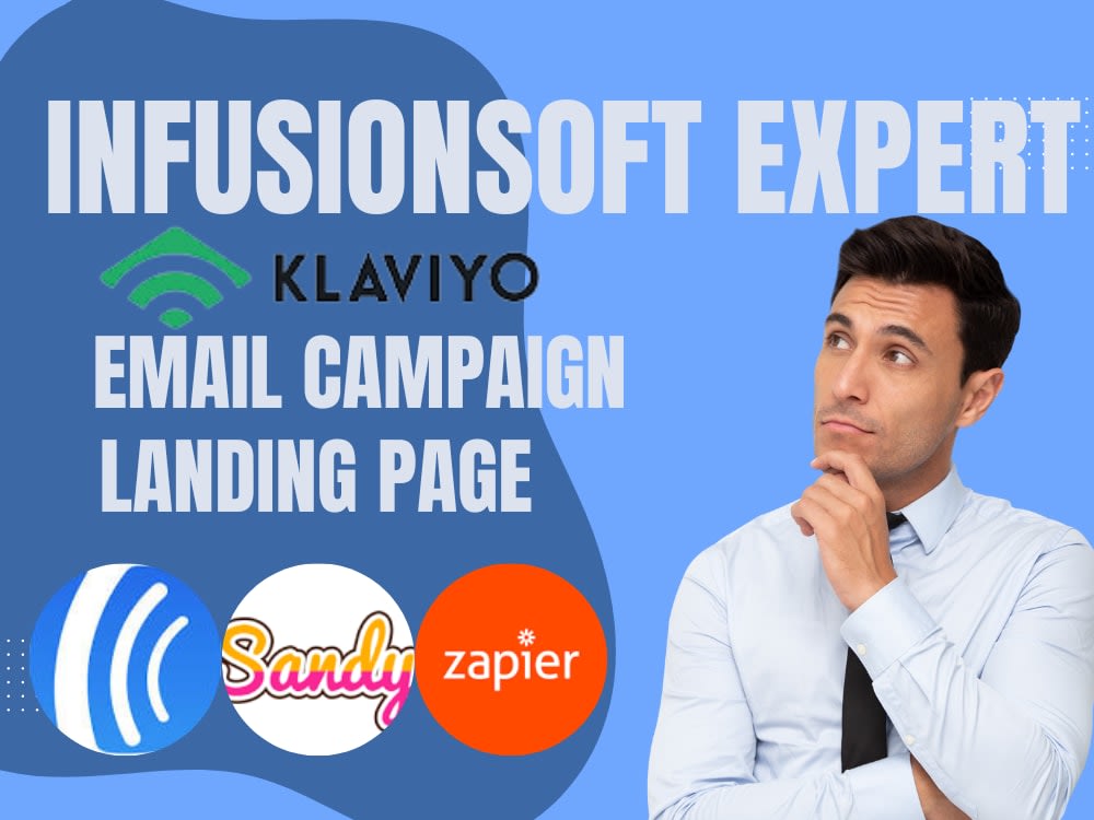 Infusionsoft landing page campaign via Aweber Zapier sandy | Upwork