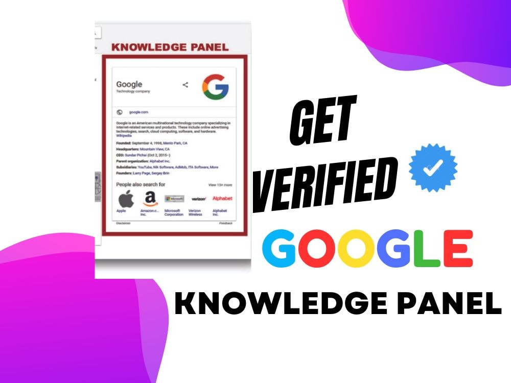 Perfect google knowledge panel or google knowledge graph | Upwork