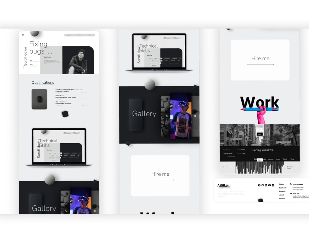 Fantastic , creative , minimal web ui design | Upwork