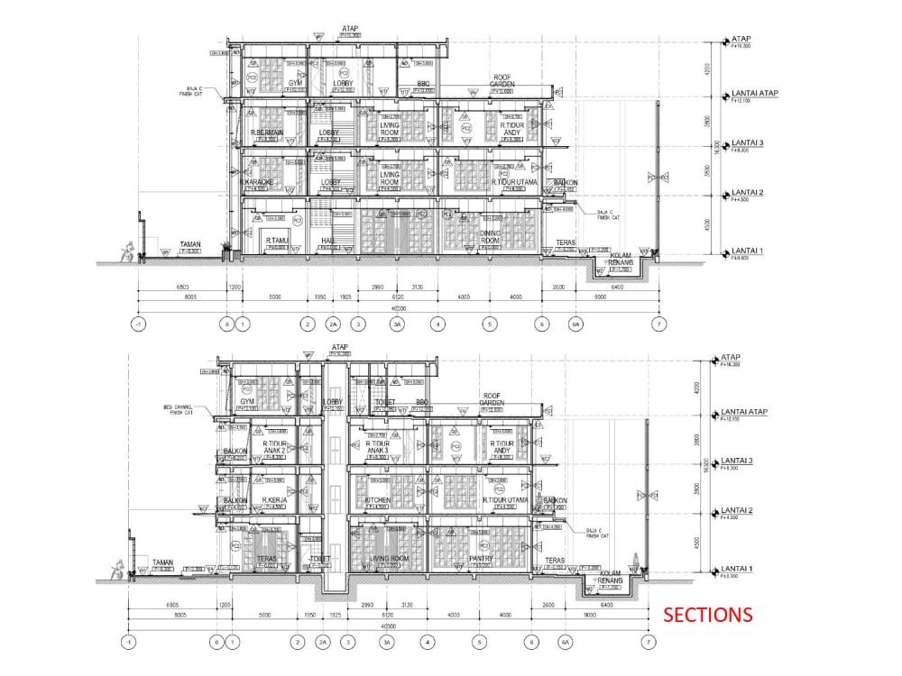An Architectural Working Drawings-complete Set in Autocad | Upwork