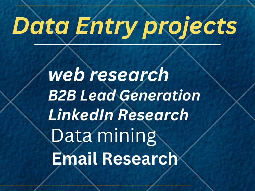 Data entry, web research, Excel Data cleaning and pdf conversion | Upwork