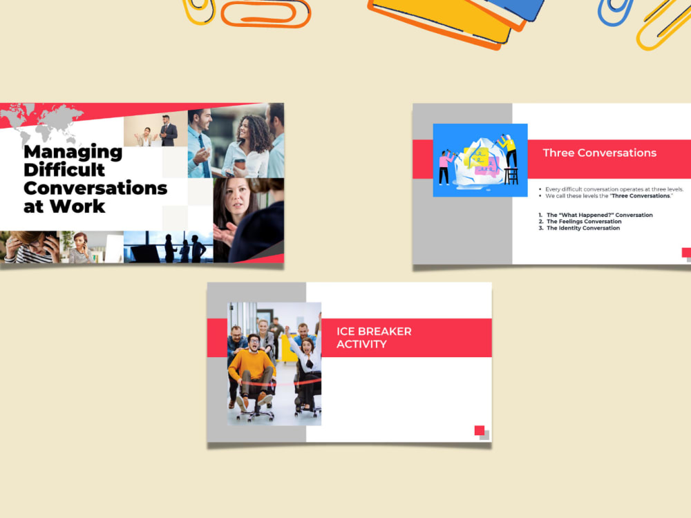 Finished PowerPoint presentation with design and content | Upwork
