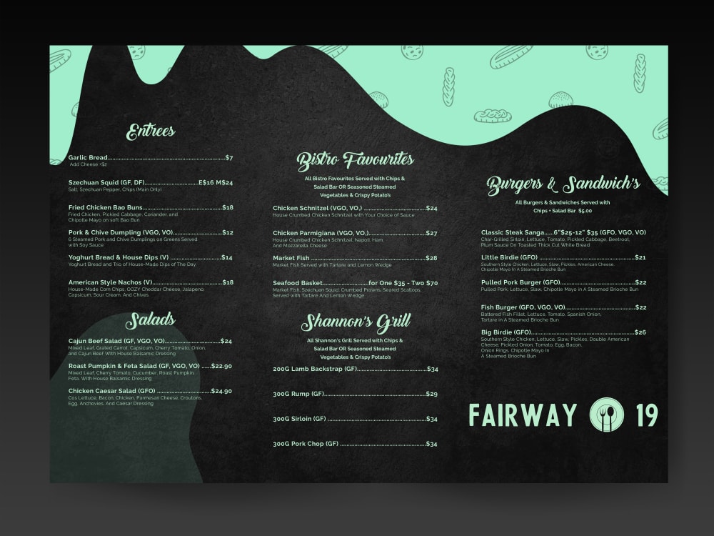 Eye-catching Restaurant Menu Design | Upwork