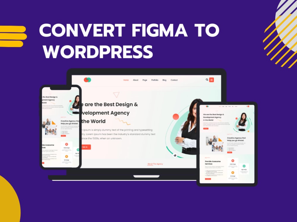 Convert sketch, PSD, figma to wordpress or figma to elementor design | Upwork