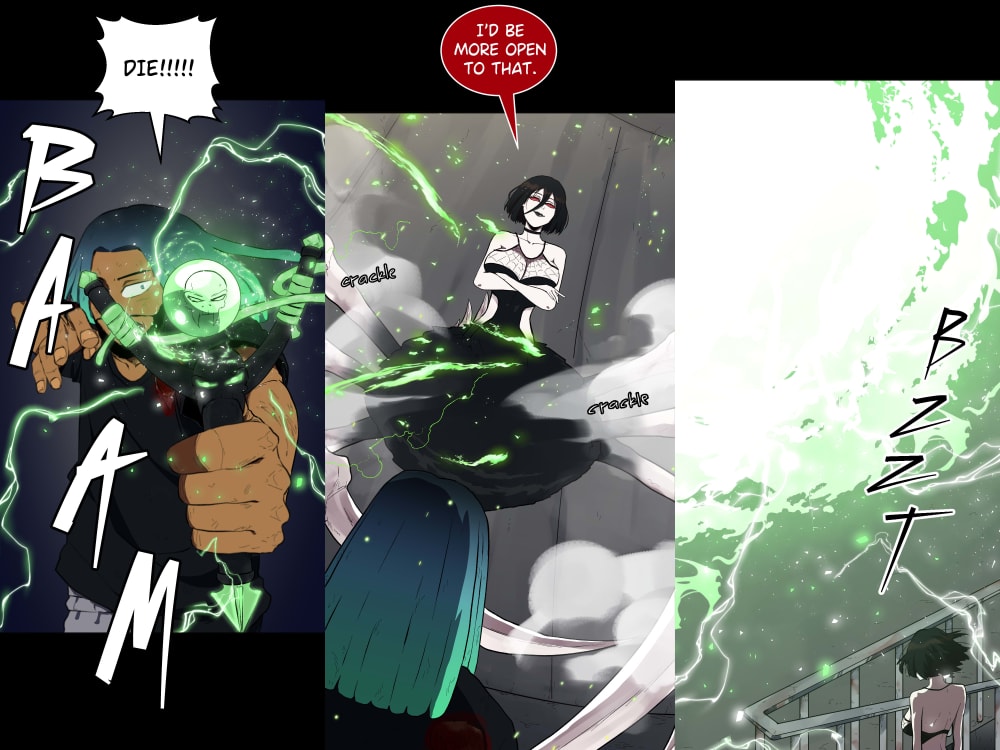 A fantastic webtoon panel in color | Upwork