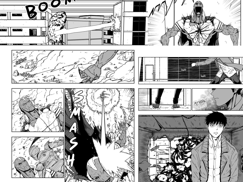 A fantastic colored or B&W manga page | Upwork