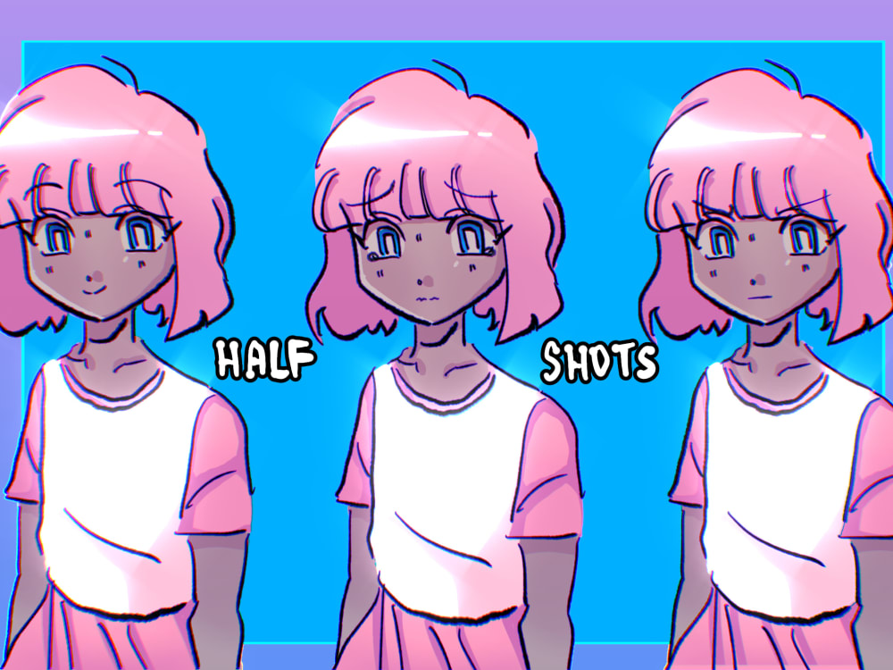 5 character sprites for your visual novel or youtube channel | Upwork