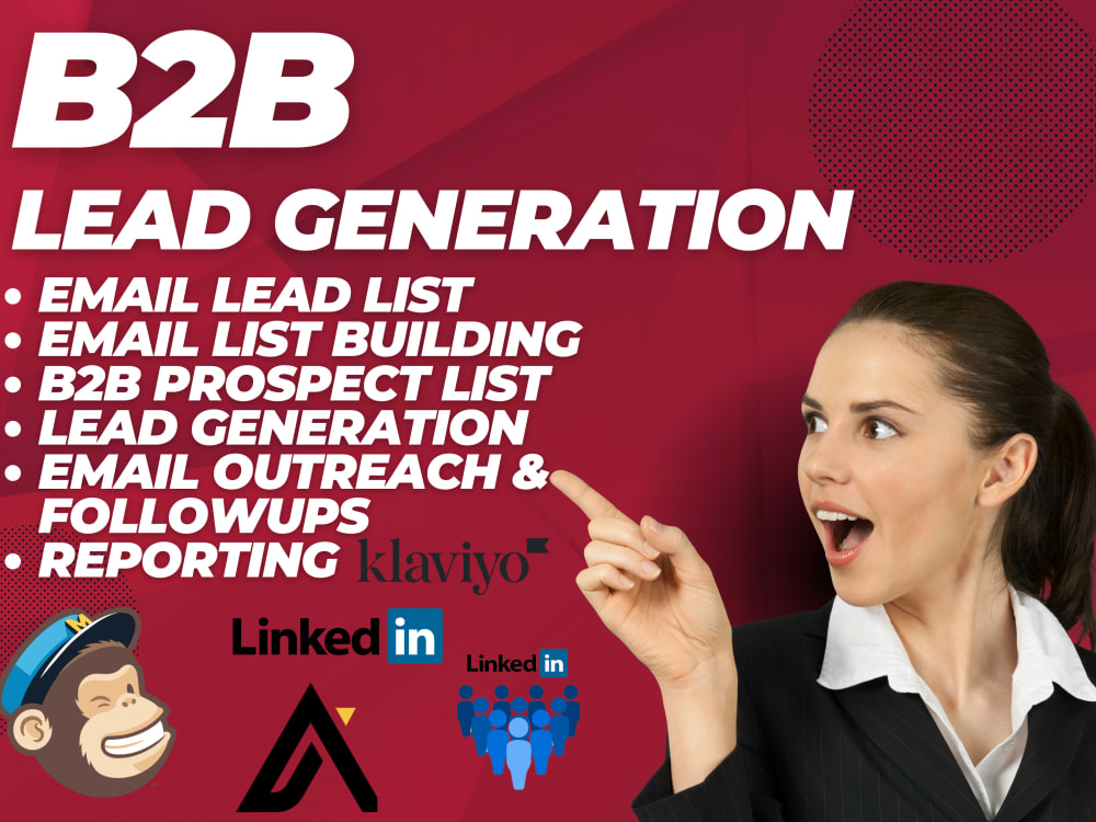 Email list building, Email outreach and followups, B2B lead generation ...