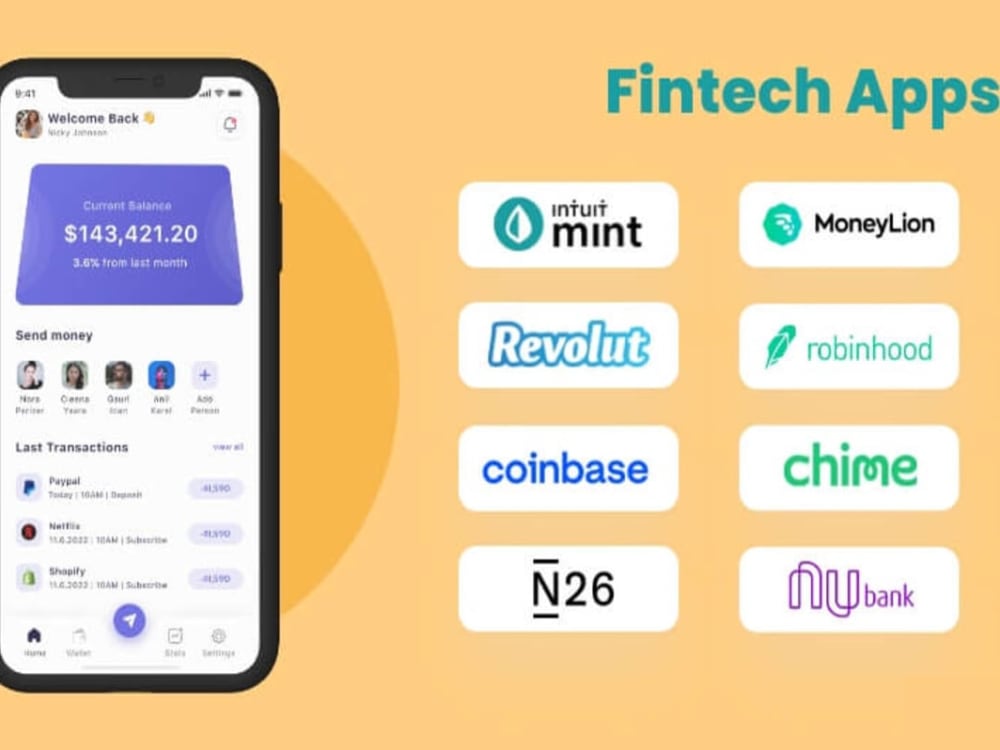 Fintech App Wallet App Banking App Flutter And React Native Mobile App Upwork