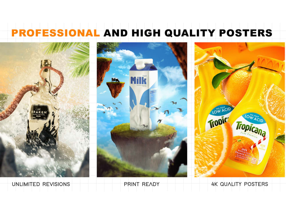 Professional and high-quality poster of choice | Upwork