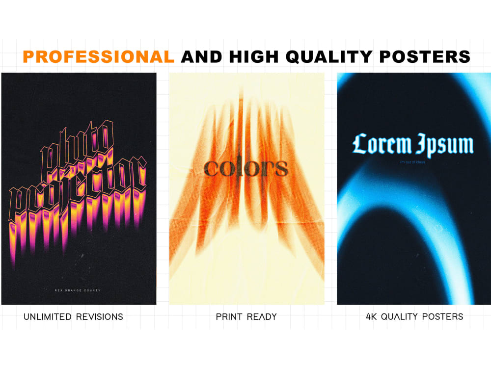 Professional and high-quality poster of choice | Upwork