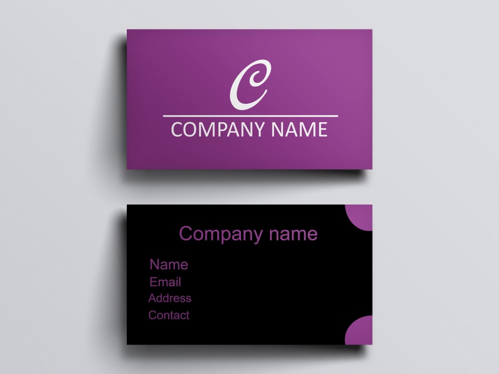 Impactful business card in a short time | Upwork