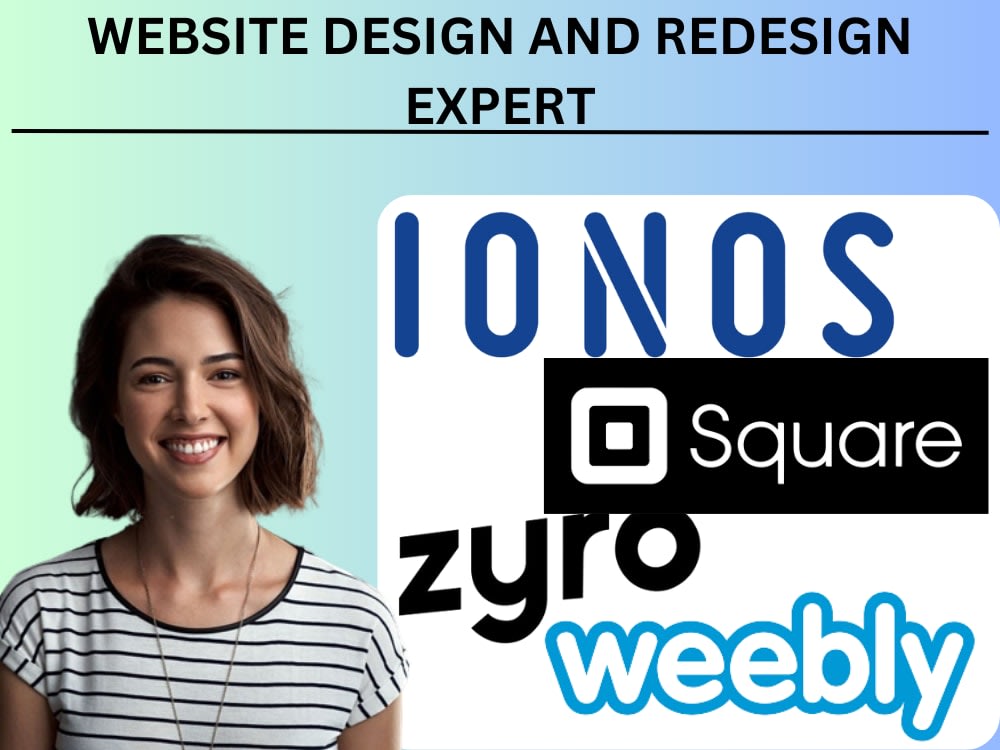 A design and redesign website using zyro,square,duda and ionos | Upwork