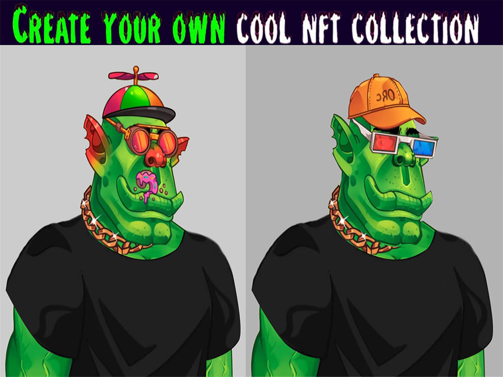 Nft art, custom nft, cartoon nft, nft collection | Upwork