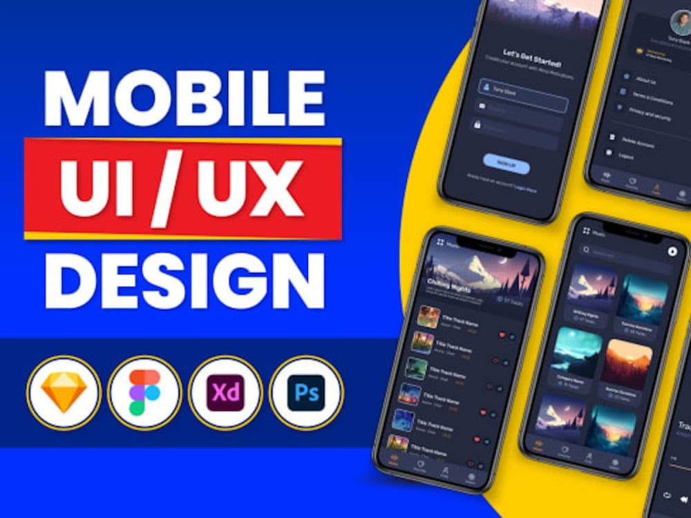 Design mobile app UI UX design using figma, website UI UX design | Upwork