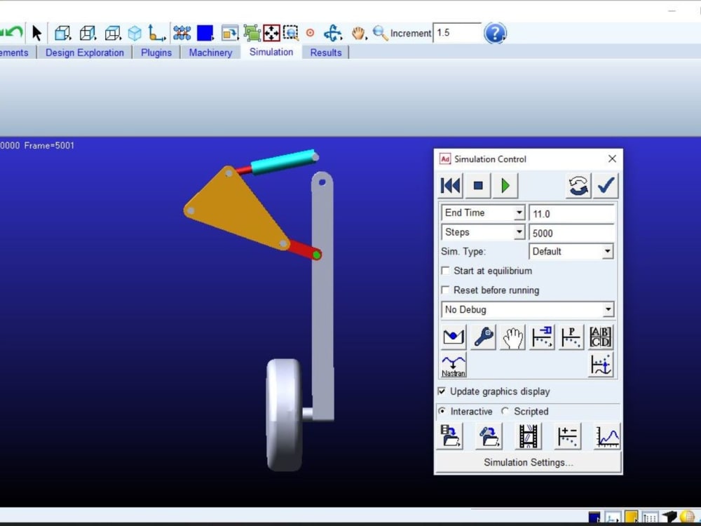 Kinematic, dynamic analysis/ simulation of 3d CAD model in MSC Adams ... Kinematic, dynamic analysis/ simulation of 3d CAD model in MSC Adams ...