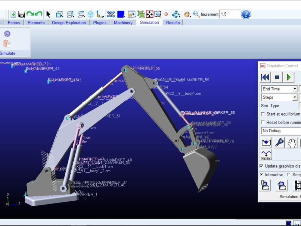Kinematic, dynamic analysis/ simulation of 3d CAD model in MSC Adams ... Kinematic, dynamic analysis/ simulation of 3d CAD model in MSC Adams ...