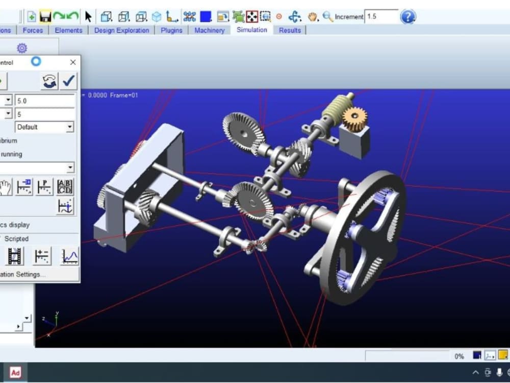 Kinematic, dynamic analysis/ simulation of 3d CAD model in MSC Adams ...