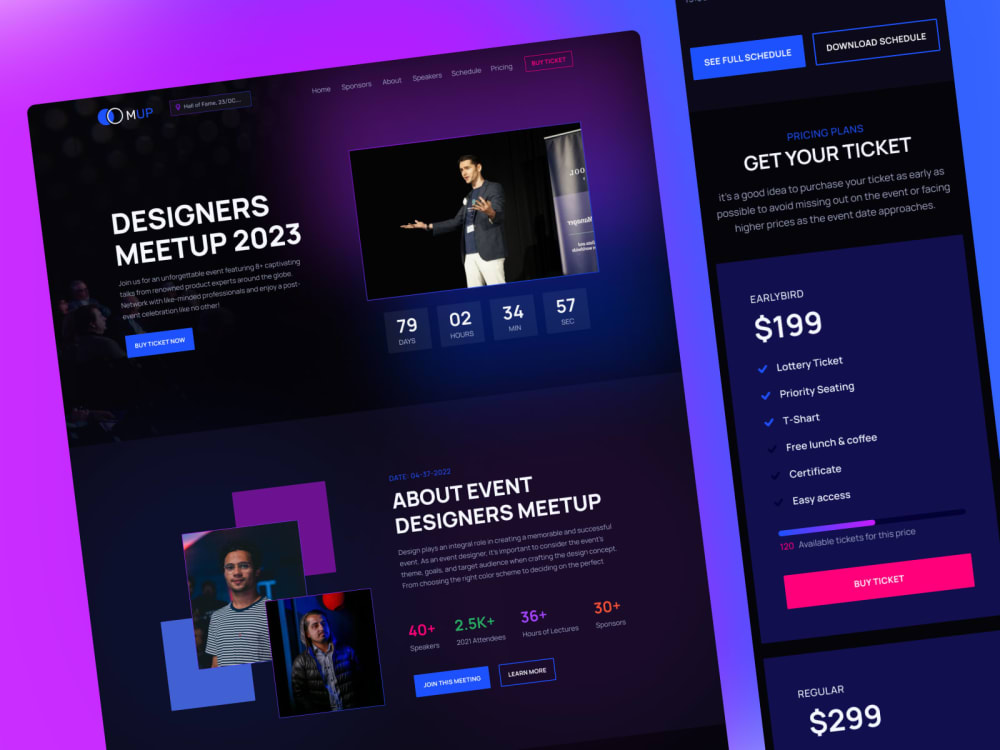 A creative unique modern landing page or website UI UX | Upwork